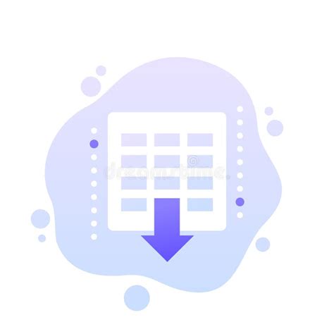 xls file icon download spreadsheet vector design stock vector