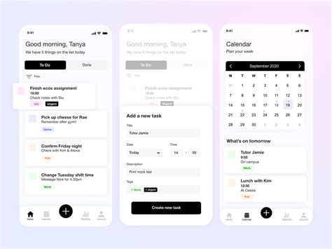 Task List Productivity App Behance