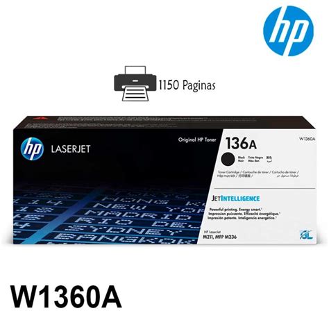 Toner Hp W1360a 136a M211m209 Negro Original G Limagars Peru