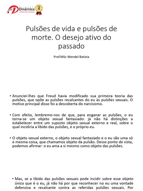 Pulsões De Vida E Pulsões De Morte Pdf