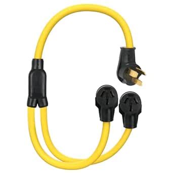 AQQHSAIN NEMA P Male To Two NEMA R Female Power Cord Adapter