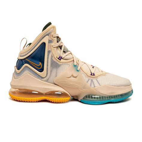 Nike Men Lebron 19 Pearl White University Gold Game Royal