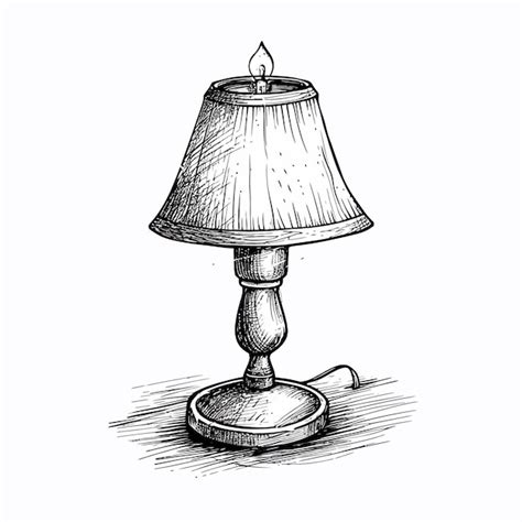 Premium Vector Classic Table Lamp