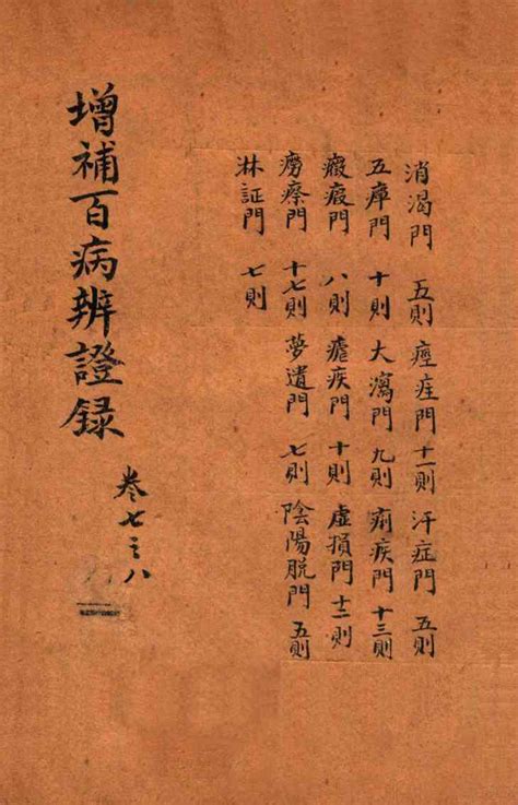 增补百病辨证录 卷7 8PDF电子书下载 新叶医学网