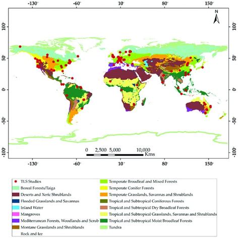 Geographic Distribution Of Reviewed Studies Biome Classification