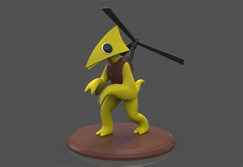 Archivo Stl Yellow Rainbow Friends Roblox Game・idea De Impresión 3d