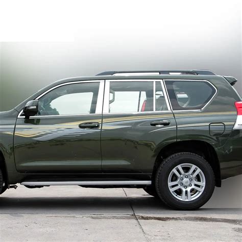 Lsrtw2017 304 Stainless Steel Car Window Trims For Toyota Land Cruiser