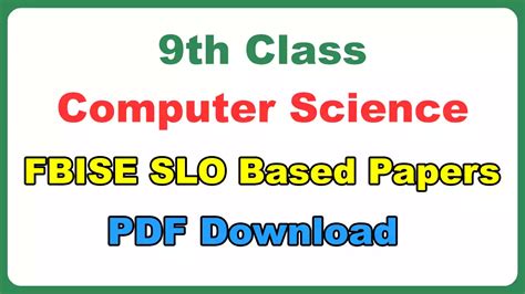 1st year computer science new edition 2025 punjab textbook pdf download