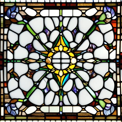 Elven Tower Stained Glass Graphic · Creative Fabrica