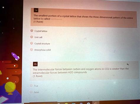 Solved The Smallest Portion Of A Crysta Lattice That Shows The Three Dimensional Lattice