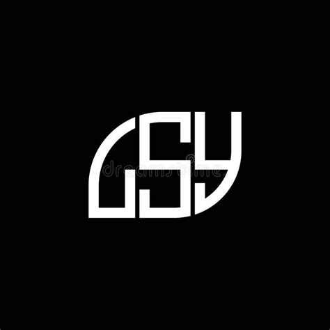 LSY Letter Logo Design on Black Background. LSY Creative Initials ...