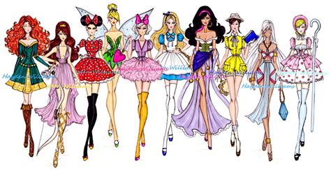 Hayden Williams Fashion Illustrations The Disney Divas Collection By