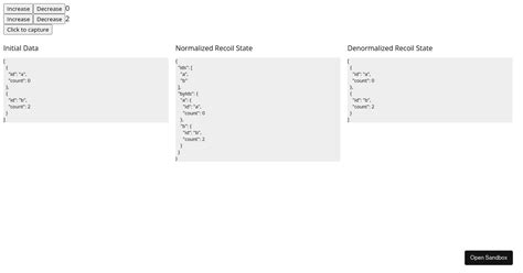 Recoil Sandbox 20200516 Codesandbox