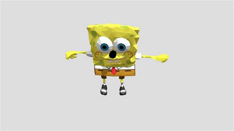 Spongebob Ps2 T Pose Download Free 3d Model By Jamessmartguy