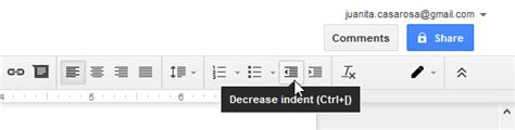Google Docs Using Indents And Tabs Page 2