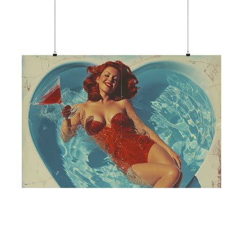 40s 50s Pin Up Girl Wall Art Etsy