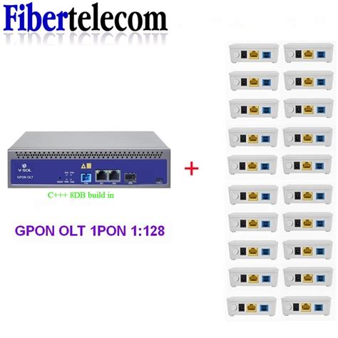 Vsol Mini Olt Gpon 1 พอร์ต 128 ขั้วและ Hg8310m Gpon Onu Shopee Thailand