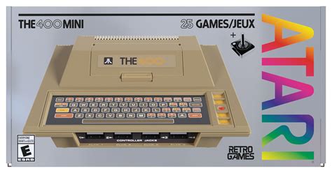 Official Atari 400 Mini And Joystick Hdmi Output Includes