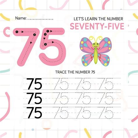 Hoja De Trabajo De Números Para Niños Rastreando Números Paso A Paso Desde Cero Learning