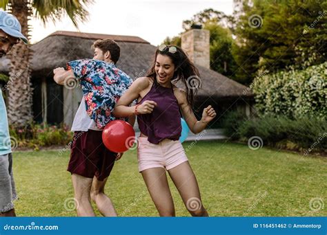 Teen Girl Popping Balloon Telegraph