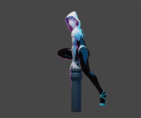 Artstation Gwen Stacy 3d Modeling