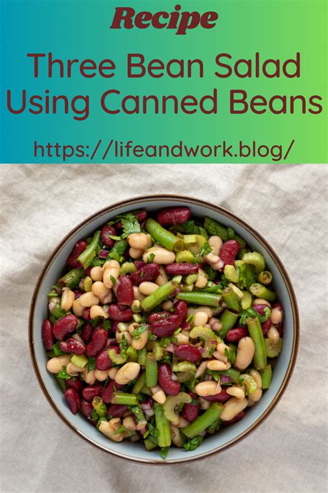 Recipe Three Bean Salad Using Canned Beans