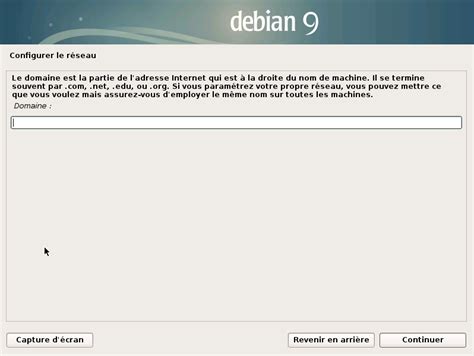 Debian 9 installation pas à pas memo linux