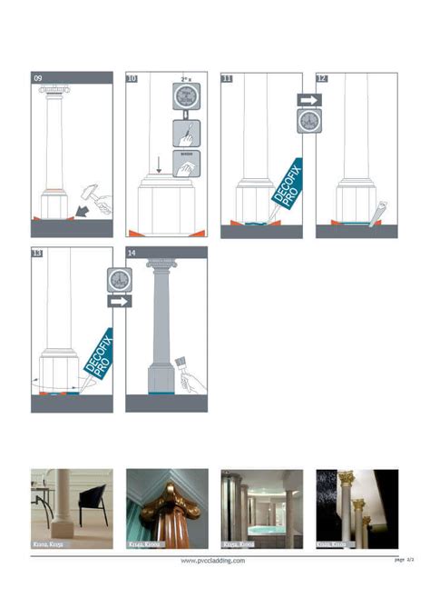 Fixing Details For Full Columns Decorative Pvc Columns Specifications