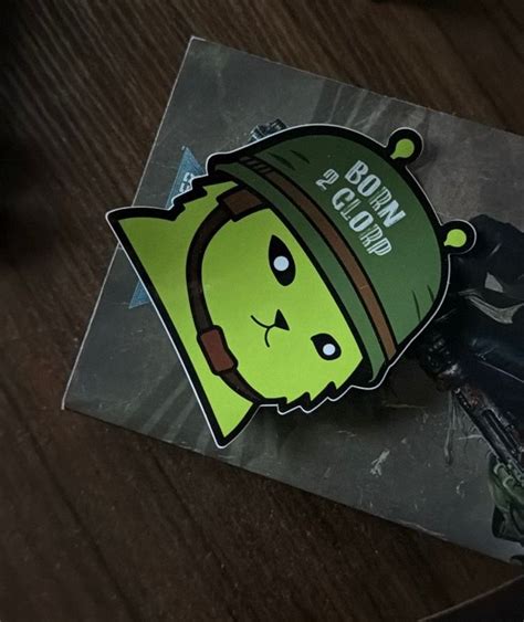 Born 2 Glorp Cat Sticker Kommandostore
