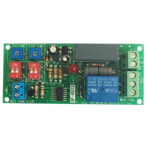 Dual Time Adjustable Cycle Delay Timing Relay Repeat On OFF Switch Infinite Loop Timer Module