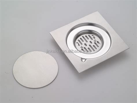 Stainless Steel 3pcs Floor Drain Bathroom Accessories Satin Finished