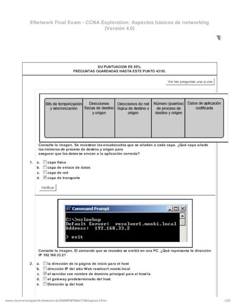 Pdf Enetwork Final Exam Ccna Exploration Aspectos B Sicos De