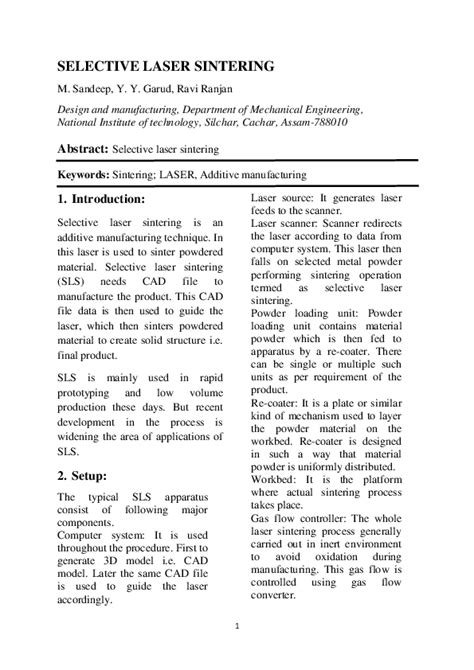 Doc Selective Laser Sintering