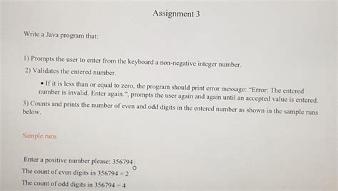 solved assignment 3 write a java program that 1 prompts