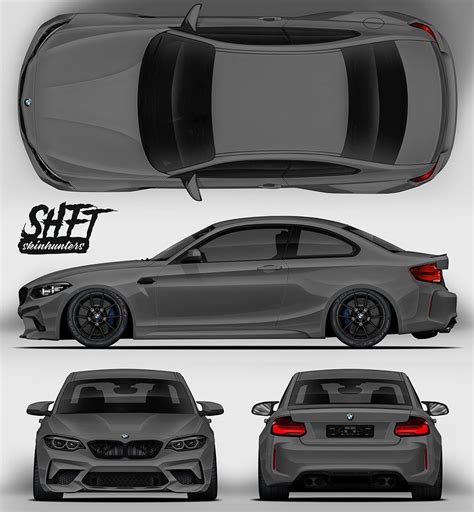 Bmw M4 Vorsteiner Widebody F82 Vector Drawing Artofit