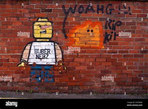 Graffiti Wall Banksy Spray Paint Public Space Colourful Satirical