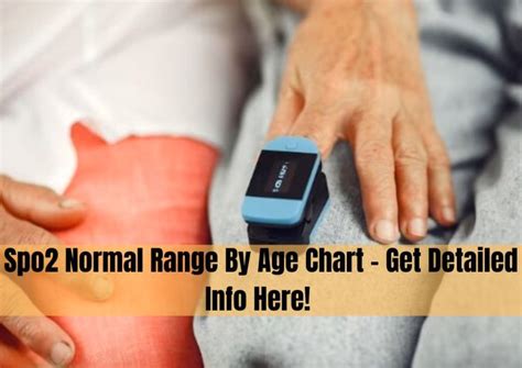 Spo2 Normal Range By Age Chart Get Detailed Info Here
