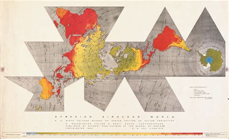 Buckminster Fullers Dymaxion Map Which Projects The World Onto An