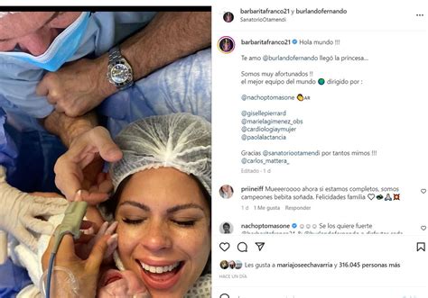 Barby Franco Y Fernando Burlando Revelaron El Nombre De Su Hija