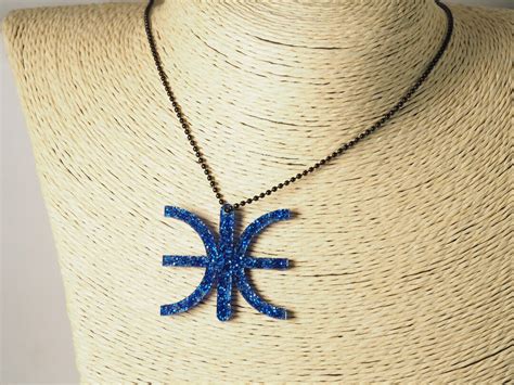 Ancient Greek Delphic Epsilon Symbol Acrylic With Stainless Steel Black