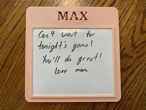 Custom Mini Whiteboard Note Board With Dry Erase And Magnets Etsy