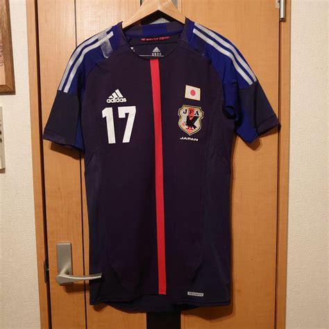 【b】サッカー 日本代表 長谷部誠 選手着用 オーセンティック ユニフォーム メルカリ
