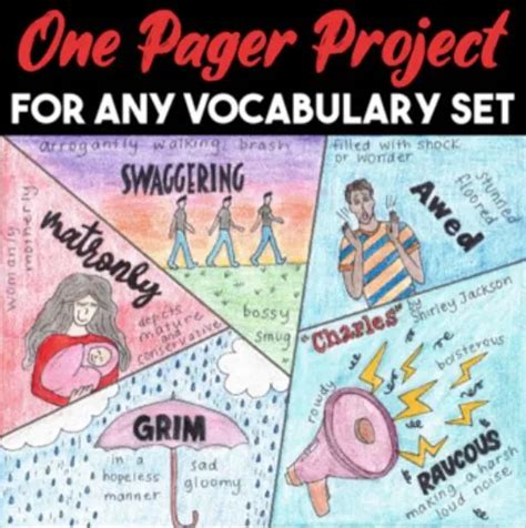 Vocabulary One Pager