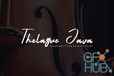 Thelague Java Handwritten Script Font 27746
