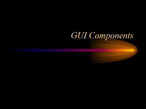 Gui Components Structure Container Class Structure Component Class