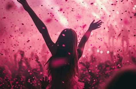 AI Generated People At A Concert Singing And Dancing Stock Photo At Vecteezy