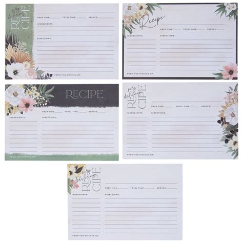 Dried Floral Recipe Cards Hobby Lobby 2217354