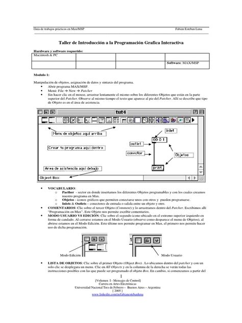tutorial max msp pdf pdf lenguaje de programación tecnología digital
