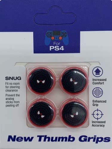 Купить 4 накладки на стики Spider-Man для геймпада Dualshock PS4 для PS4
