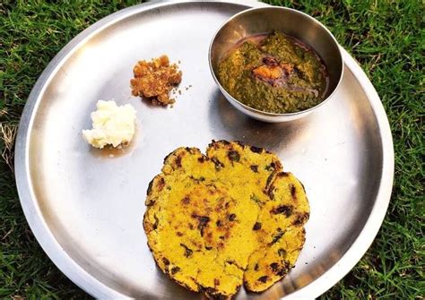 Sarson Ka Saag And Makke Ki Roti Recipe By Sonal Sardesai Gautam Cookpad